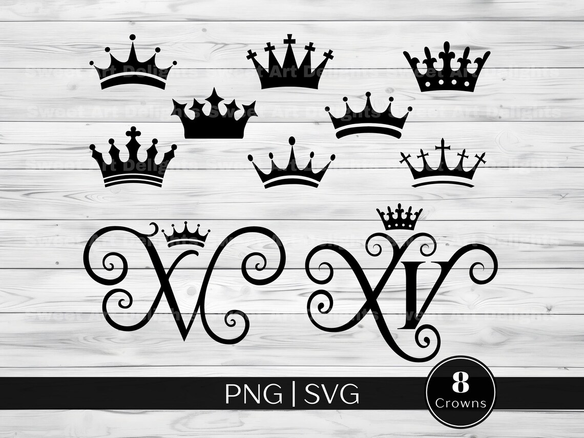 Mis Quince XV SVG Bundle | Crown Quinceañera Digital Clipart | Sweet 15 ...