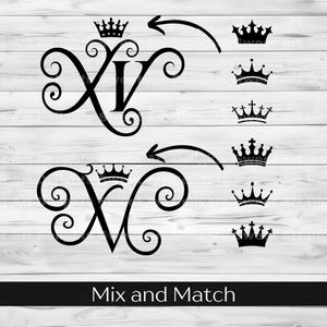 Mis Quince XV SVG Bundle | Crown Quinceañera Digital Clipart | Sweet 15 ...