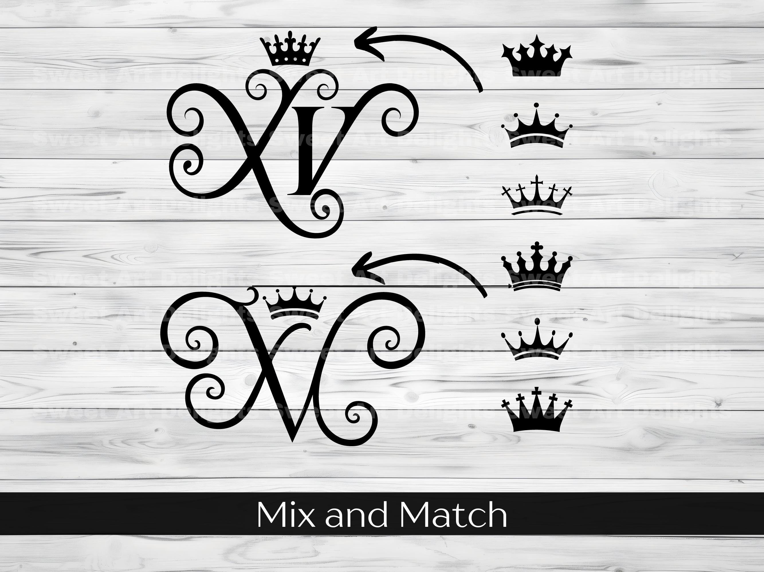 Mis Quince XV SVG Bundle | Crown Quinceañera Digital Clipart | Sweet 15 ...