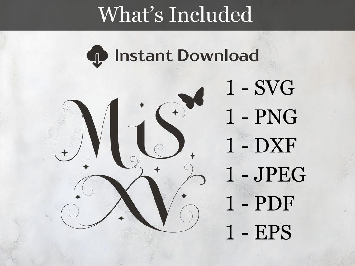 Mis XV SVG, Mis Quince Svg, Quinceañera Digital Download, Mis XV ...