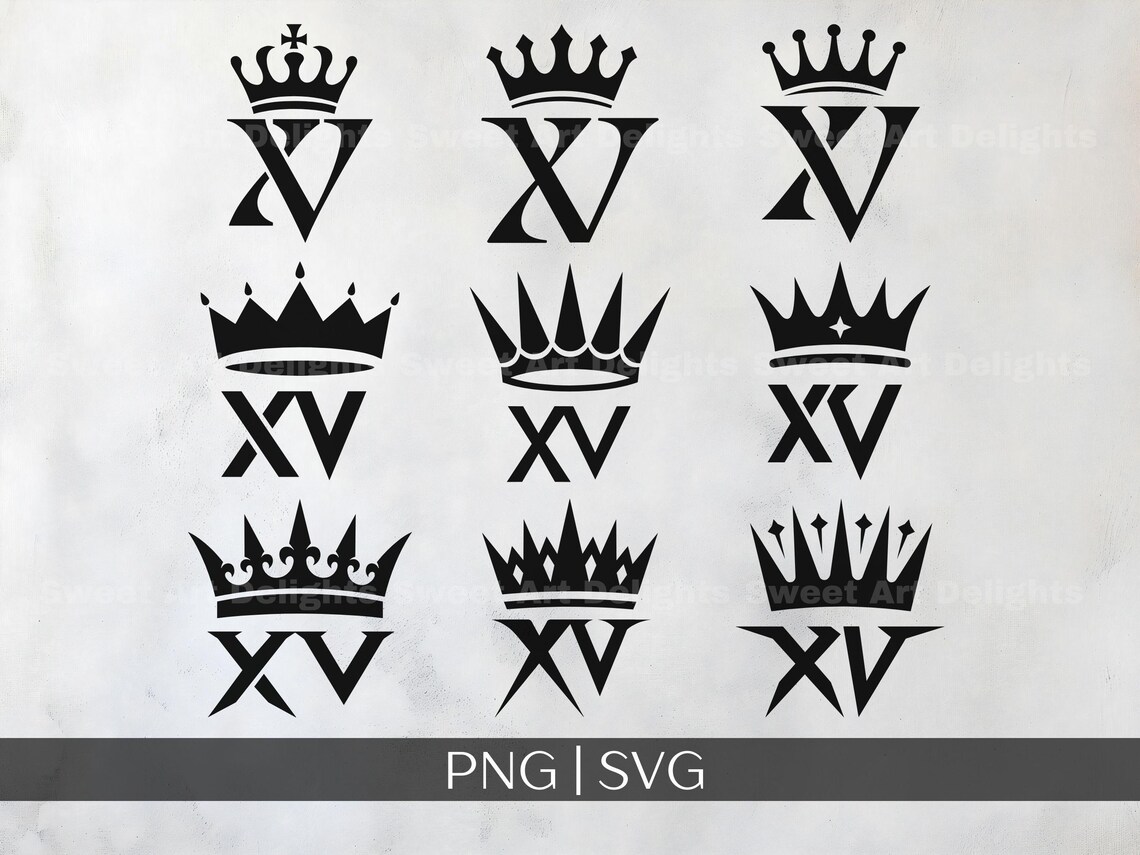 Quinceanera Crown SVG Bundle: Mis XV Cut Files (digital Download) - Etsy