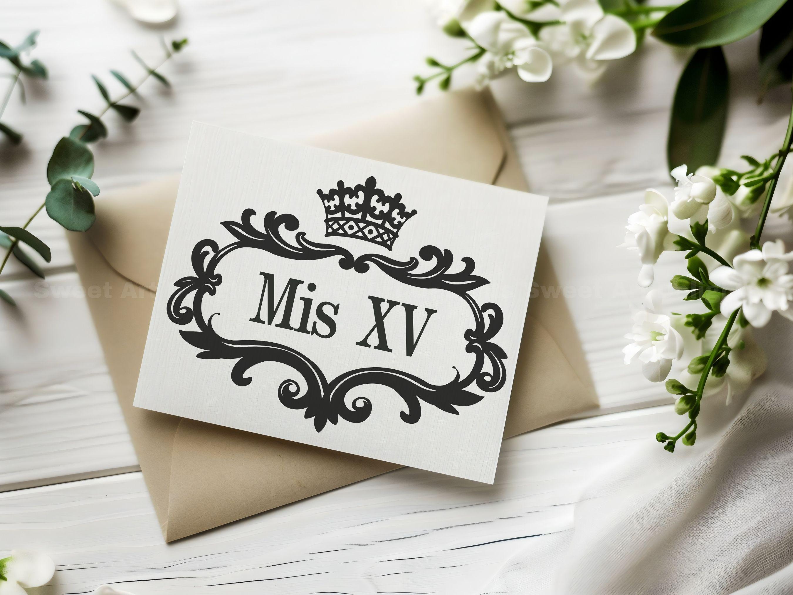 Mis XV SVG Download, Quinceanera Digital File, Mis Quince Svg Cut File ...