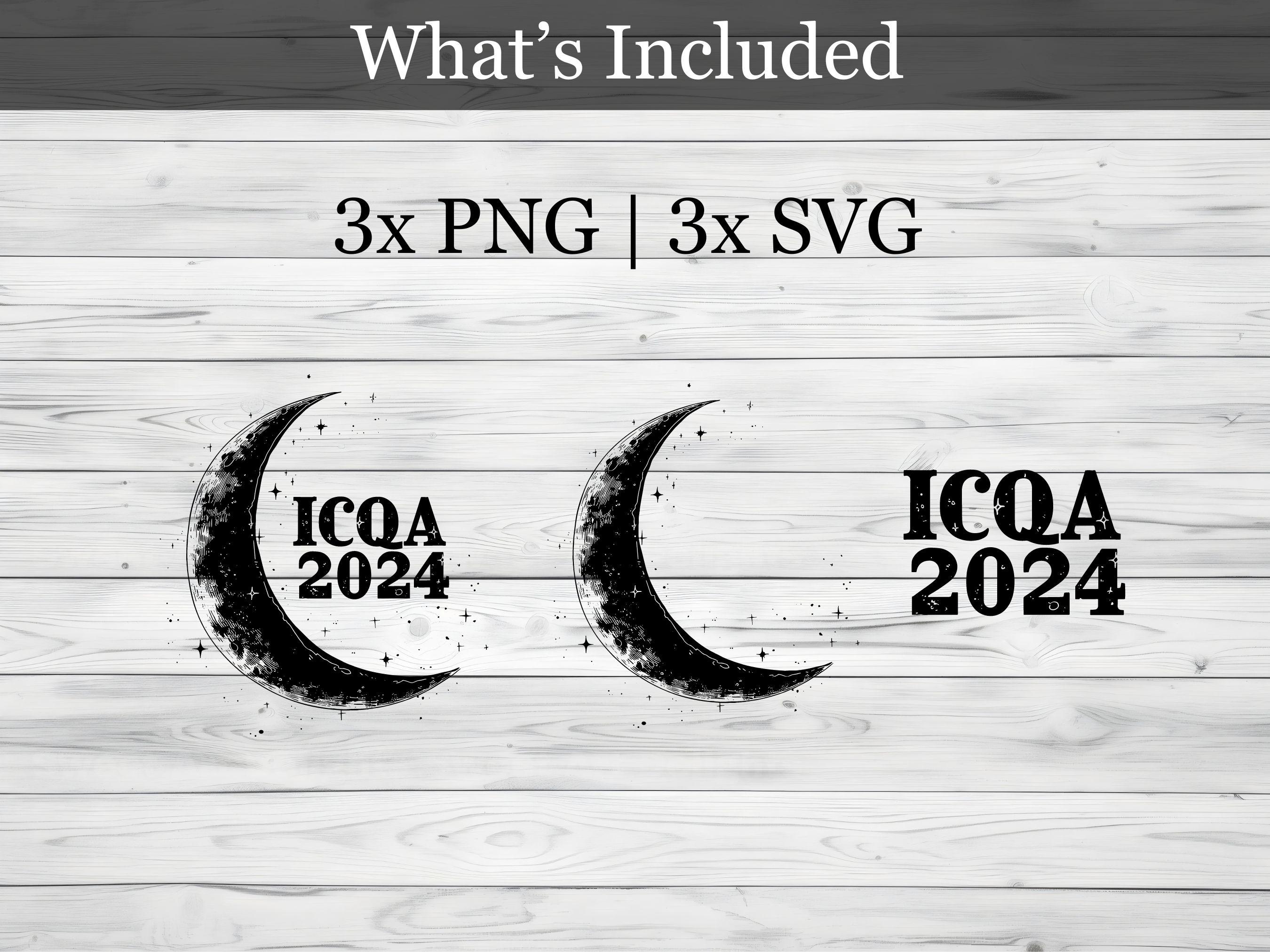 Moon ICQA 2024 SVG, Instant Download, Digital Design, Svg Png for ...