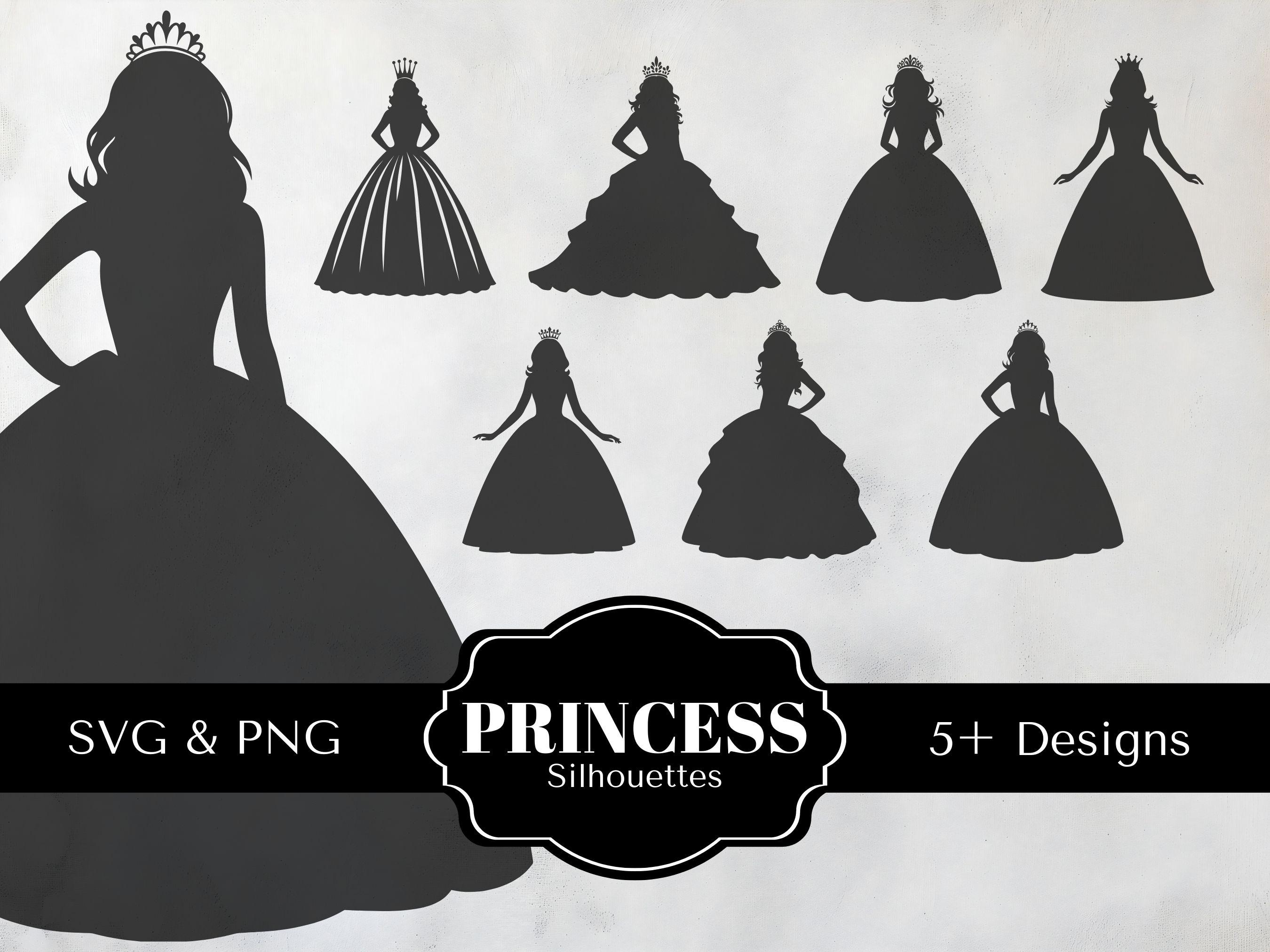 Princess SVG, Quinceañera Dress SVG Bundle, Quinceañera Princess ...