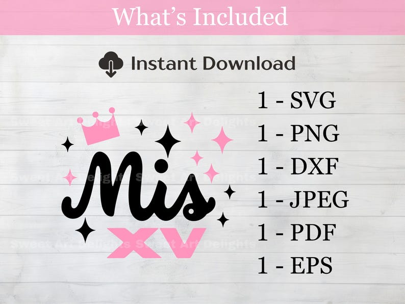 Mis XV SVG Cutting File, Quinceañera Svg, Mis Quince Svg, Digital ...