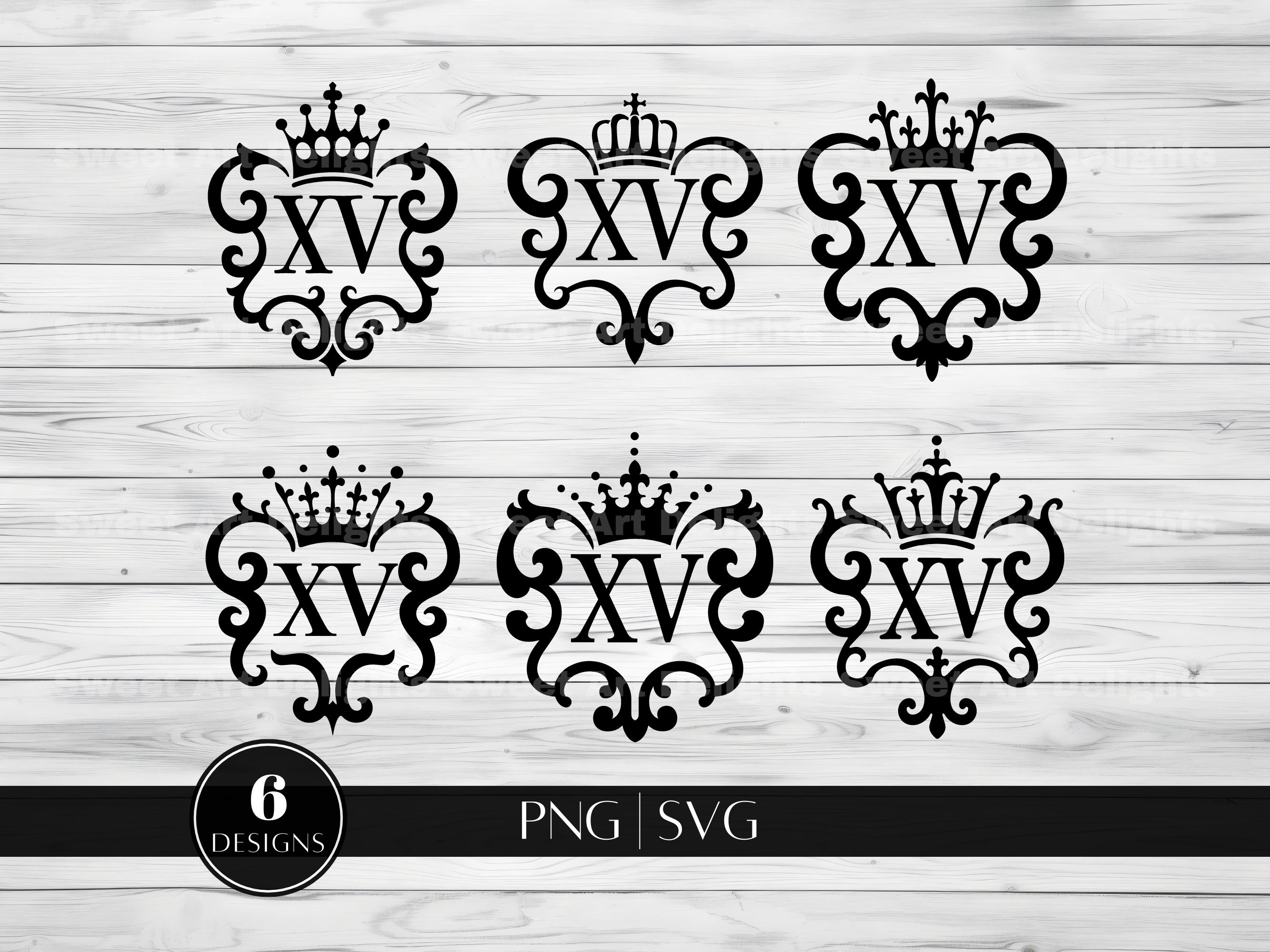 Mis Quince XV SVG Bundle | Quinceañera Crown Digital File | Birthday ...