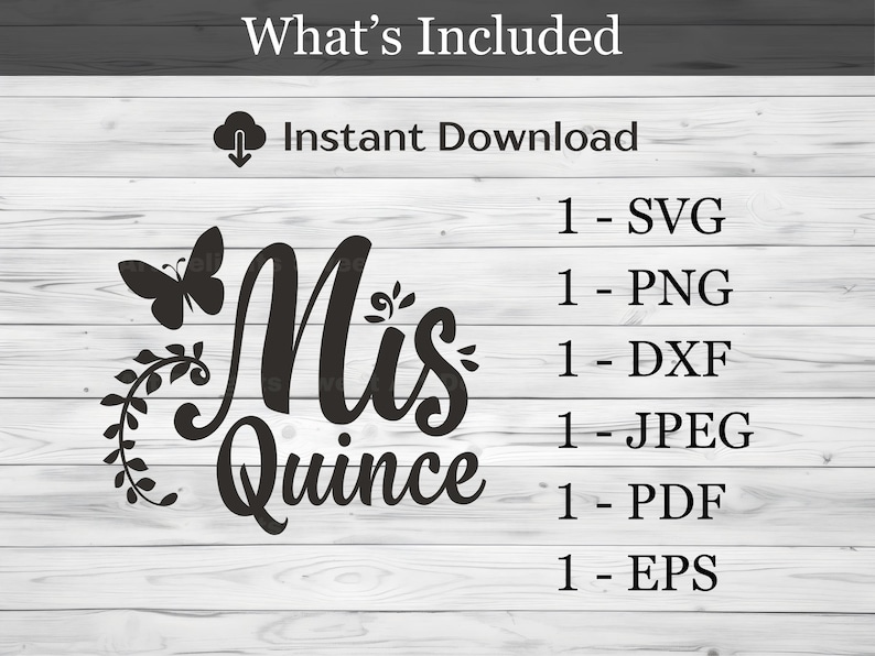 Mis Quince SVG, Sweet 15 SVG, Quinceañera Digital Download, Birthday ...