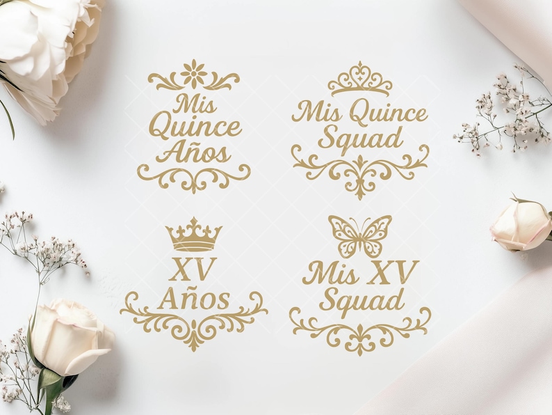 Mis Quince SVG Bundle, Quinceanera Svg, 15 Svg Designs, Sweet 15 ...