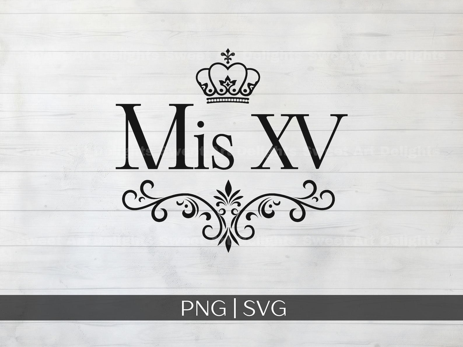 Mis XV SVG File, Quinceanera Digital Download, Sweet 15 Png, Birthday ...