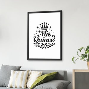 Mis Quince Svg, Png, Jpeg, Pdf, Eps, Quinceanera Celebration, Instant ...