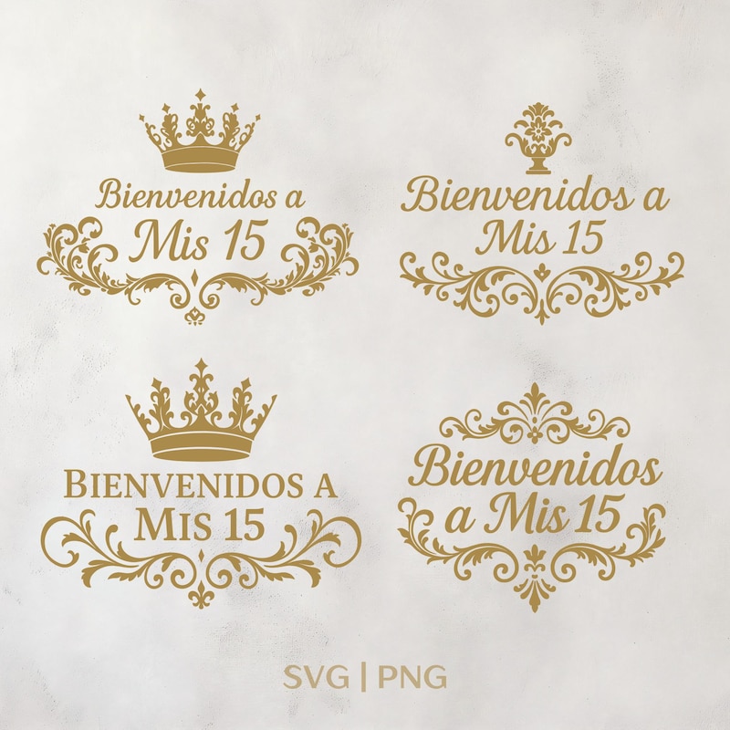 Mis Quince Años Logos - Etsy