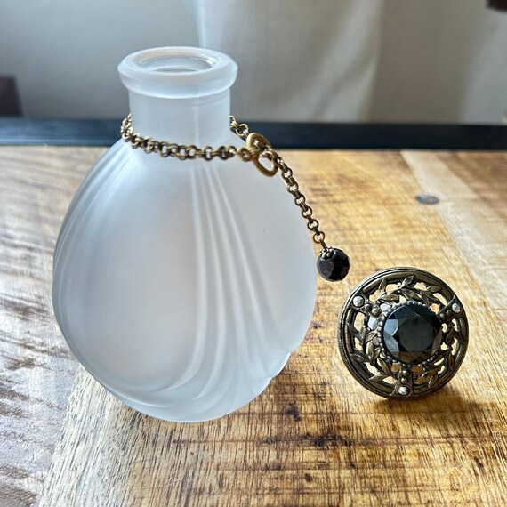 Vintage 1990s Art Deco Revival Perfume Bottle - Gem
