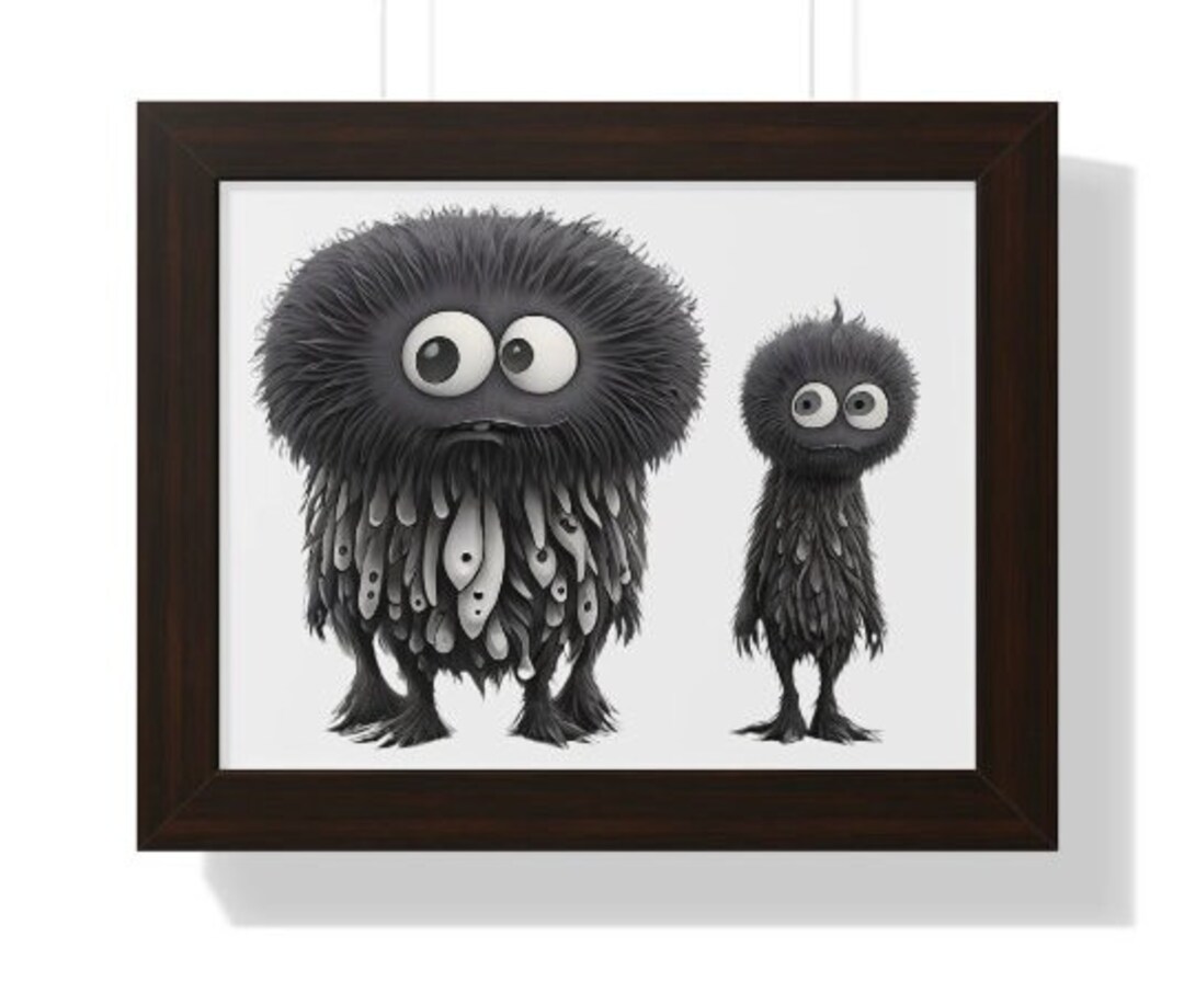 Spirit Creatures Wall Art, Instant Download, Cute Creature Art, Digital ...