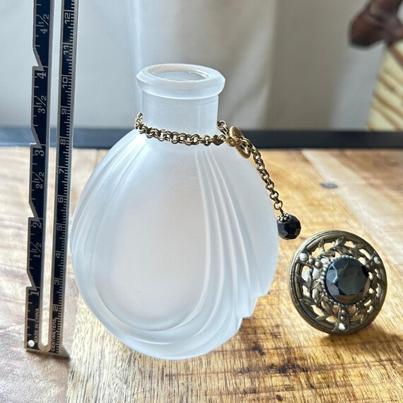 Vintage 1990s Art Deco Revival Perfume Bottle - Gem
