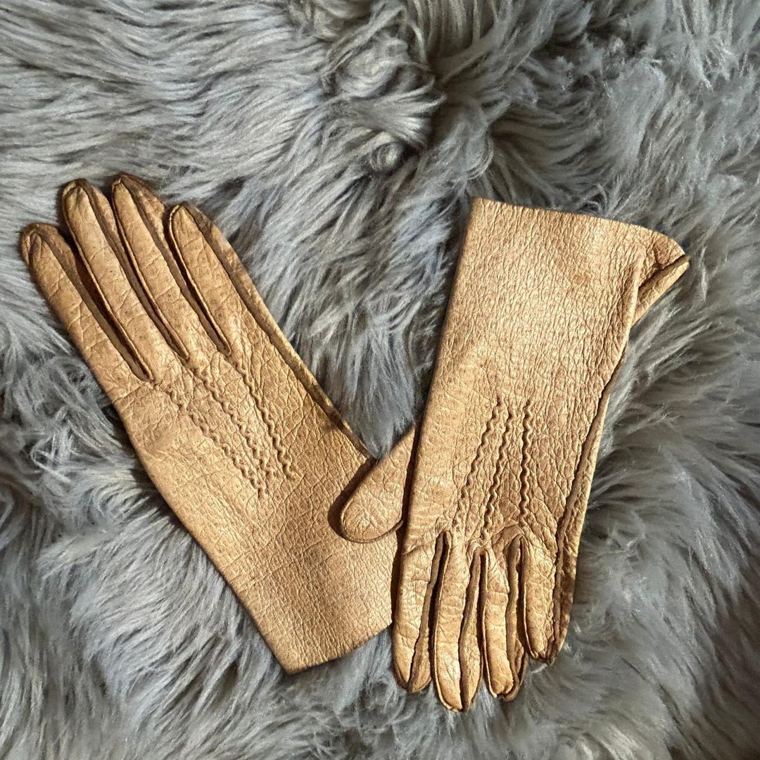 Vintage Grandoe Leather Gloves Soft Tan Deerskin 50s - 60s - Etsy
