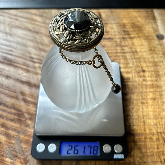 Vintage 1990s Art Deco Revival Perfume Bottle - Gem