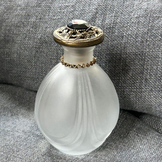 Vintage 1990s Art Deco Revival Perfume Bottle - Gem