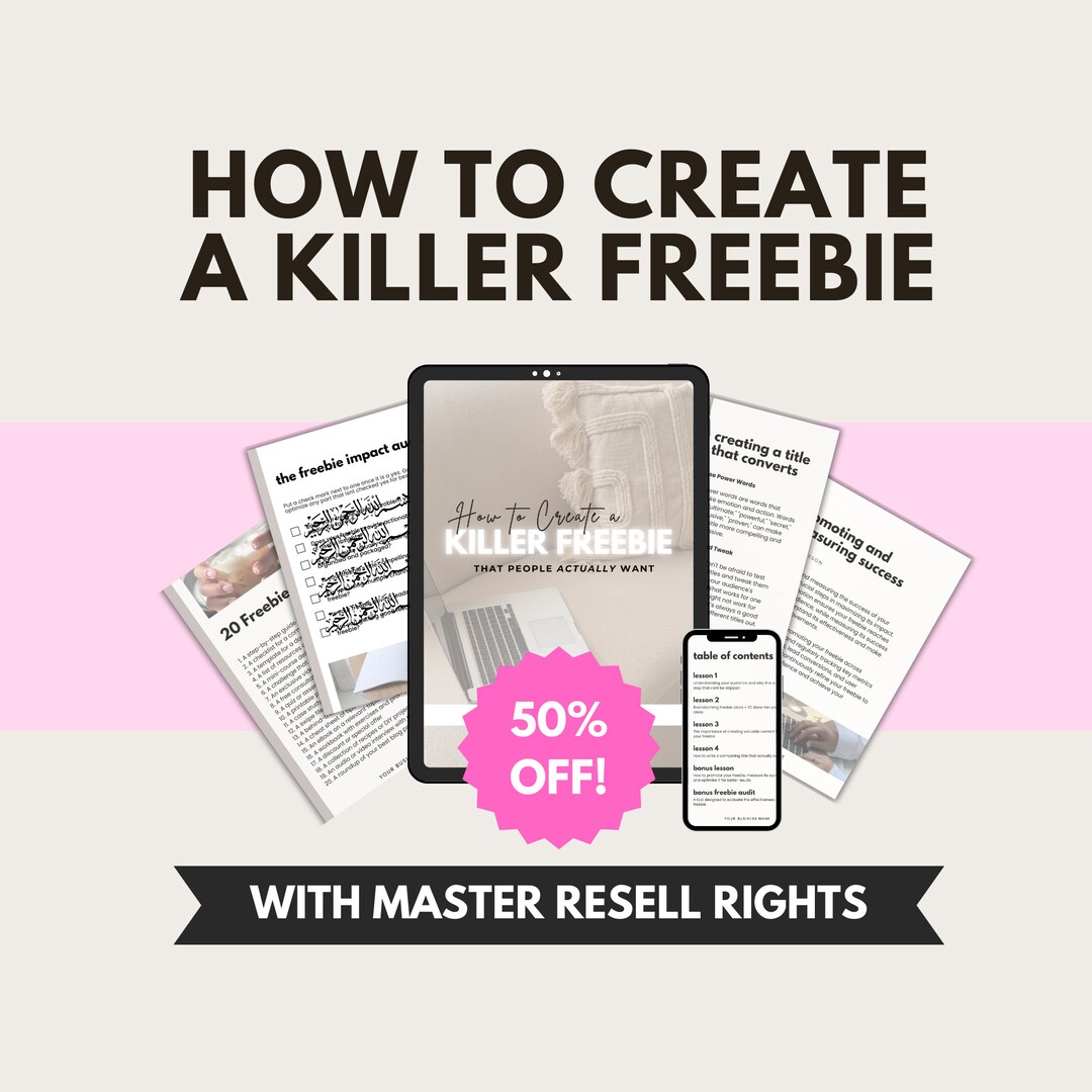 How to Create a Freebie Digital Guide Ebook With Master Resell Rights ...