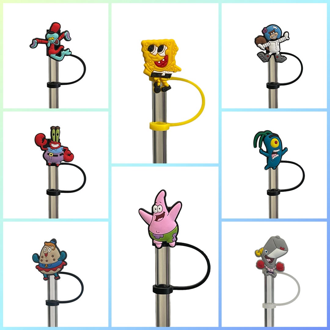 Sponge & Friends Straw Topper - Etsy