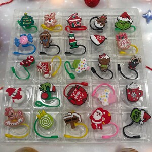 Christmas Straw Toppers Advent Calendar - Etsy