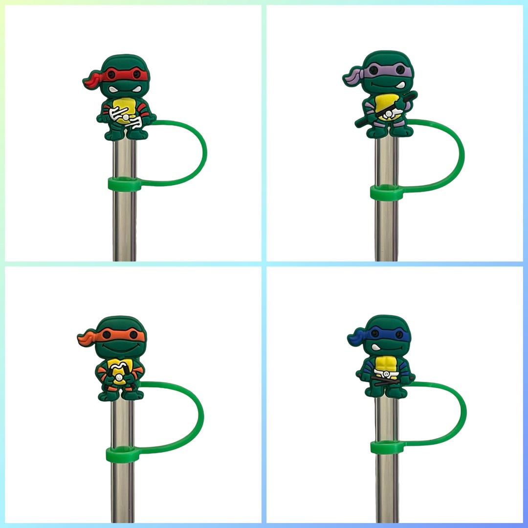Ninja Turtle Straw Topper - Etsy
