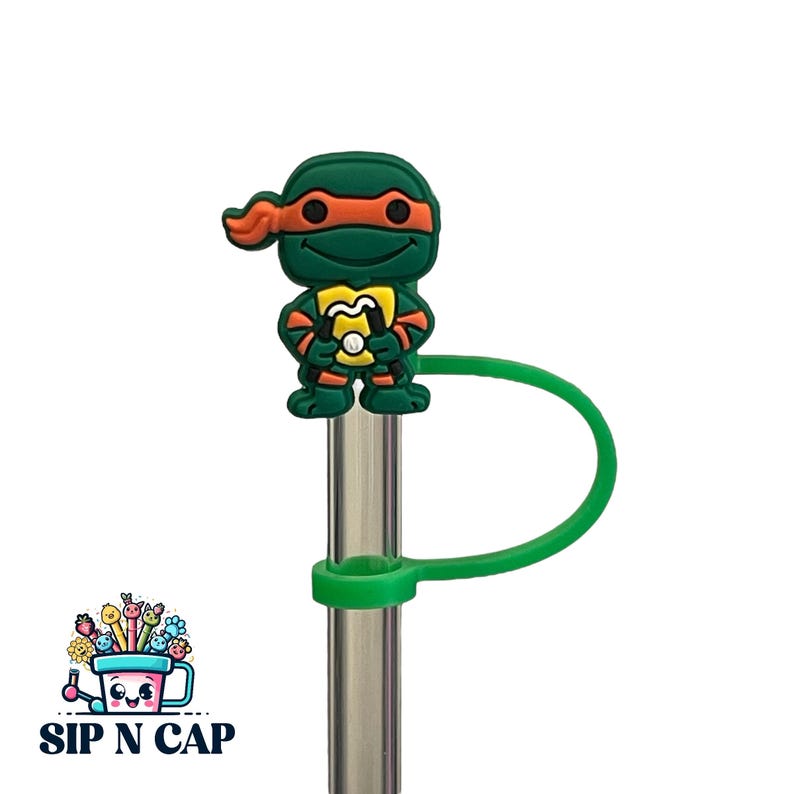 Ninja Turtle Straw Topper - Etsy