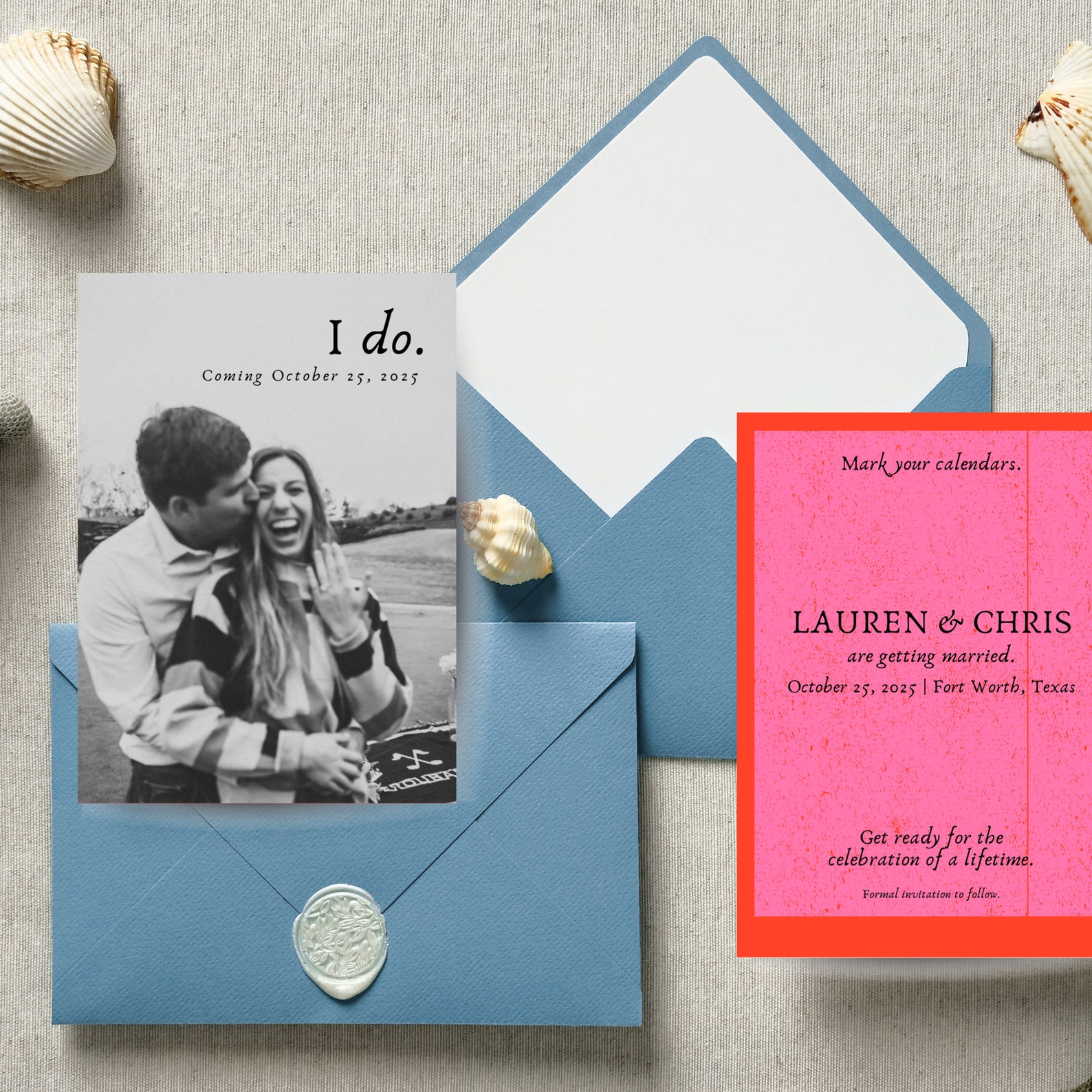 Modern Save the Date Photo Template | Bold | Unique | Colorful - Etsy