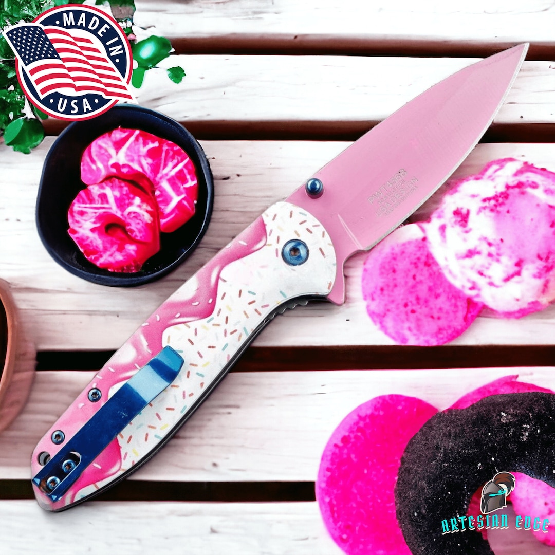 7.5 Donut Sprinkle Folding Pocket Knife Homer Simson Homer Simson's ...