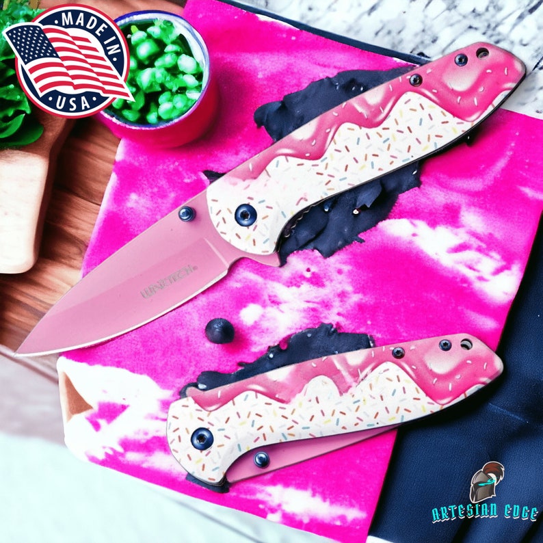 7.5 Donut Sprinkle Folding Pocket Knife Homer Simson Homer Simson's ...