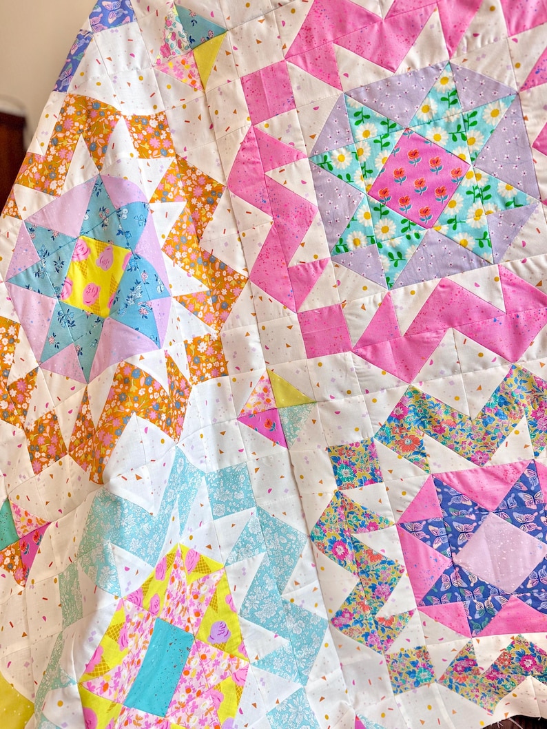 Prism Petals Quilt Pattern PDF - Etsy