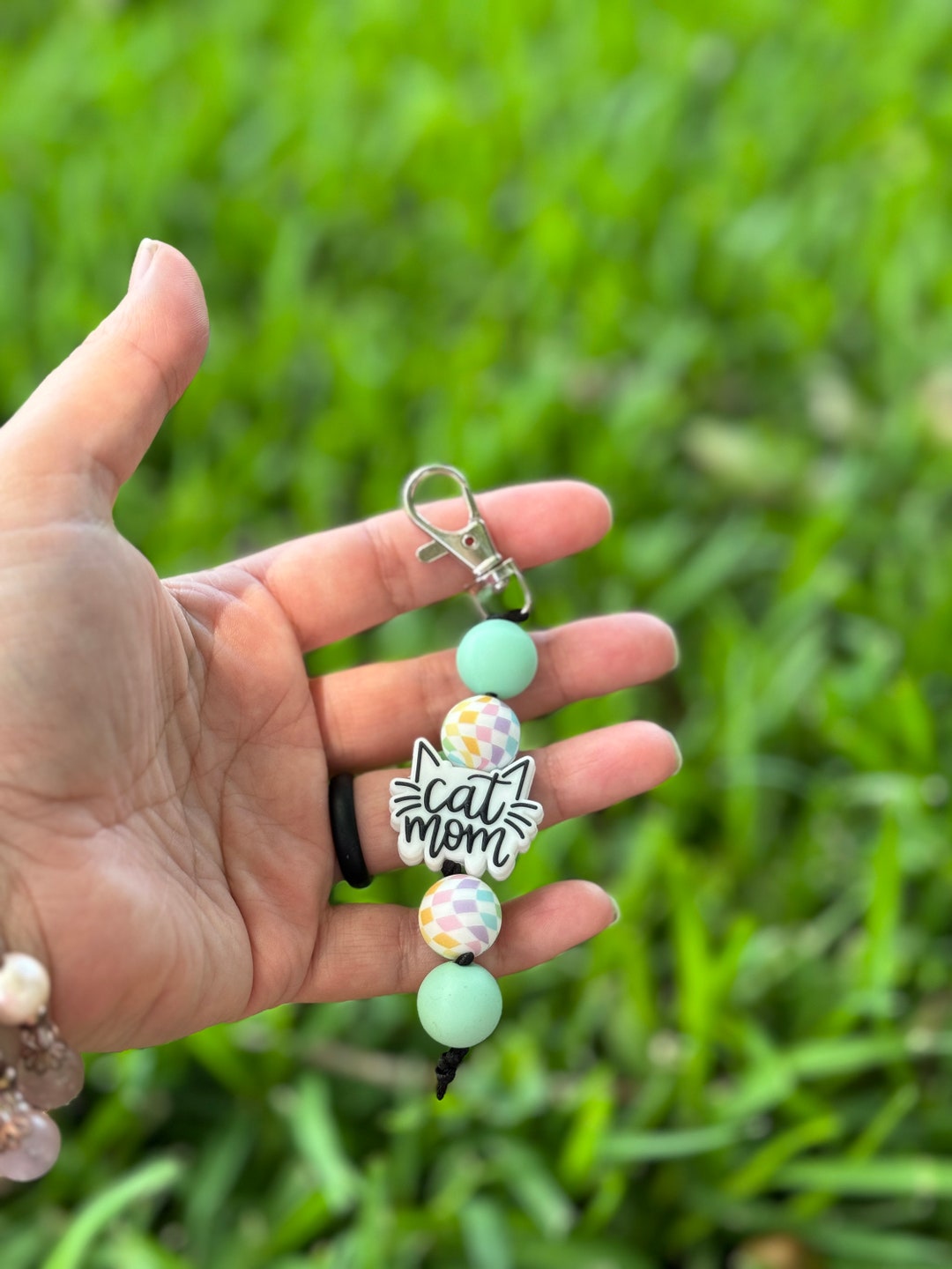 Kindle Charm Kindle Bookmark Cat Mom Cat Keychainbook Keychaincat Mom ...