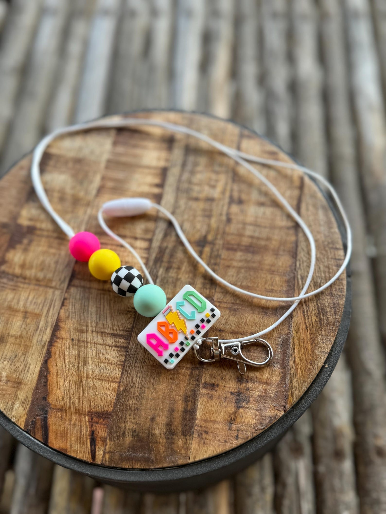 Teacher Lanyards Badge Holderteacher Gift ABCD Lanyard Necklaceteacher ...