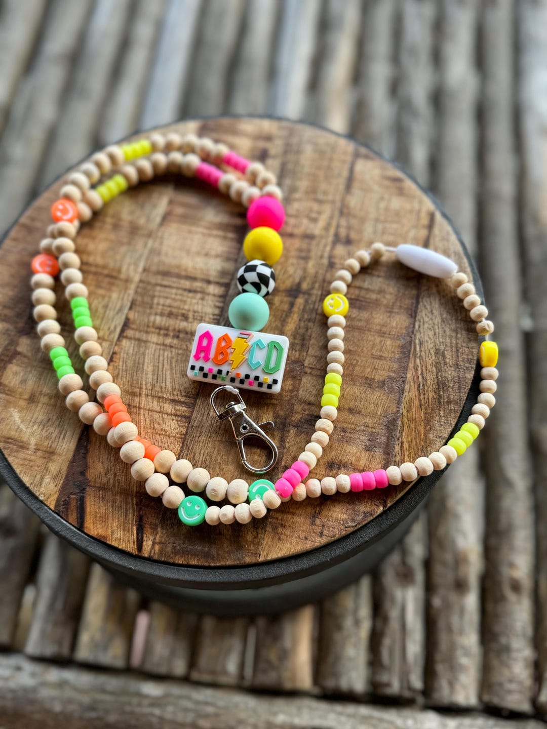 Teacher Lanyards Badge Holderteacher Gift ABCD Lanyard Necklaceteacher ...