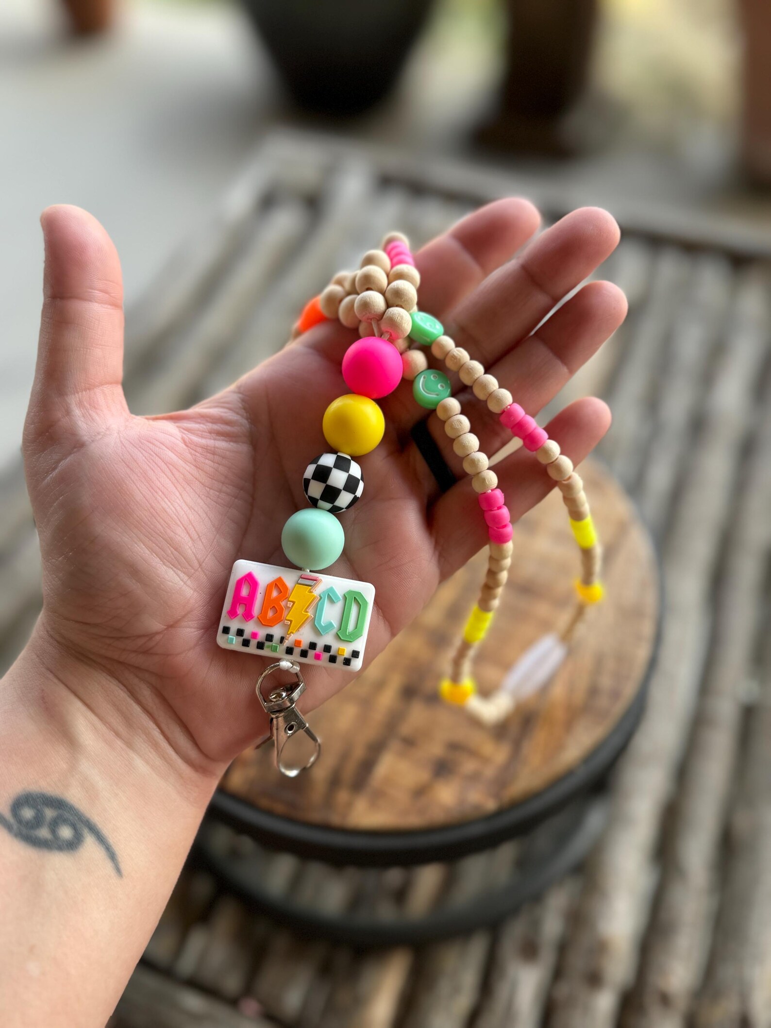 Teacher Lanyards Badge Holderteacher Gift ABCD Lanyard Necklaceteacher ...