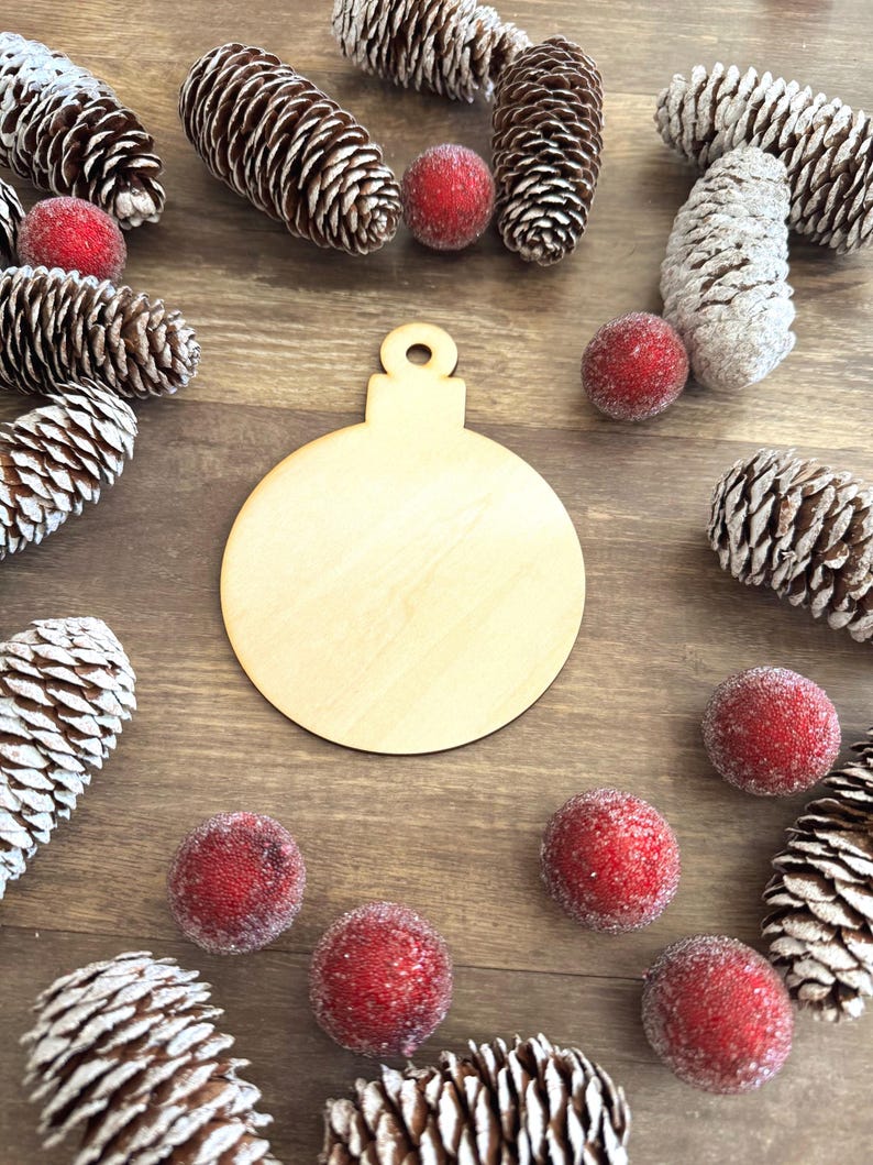 Unfinished Wood Ornament Blanks – Set of 6 | DIY Christmas Crafts ...