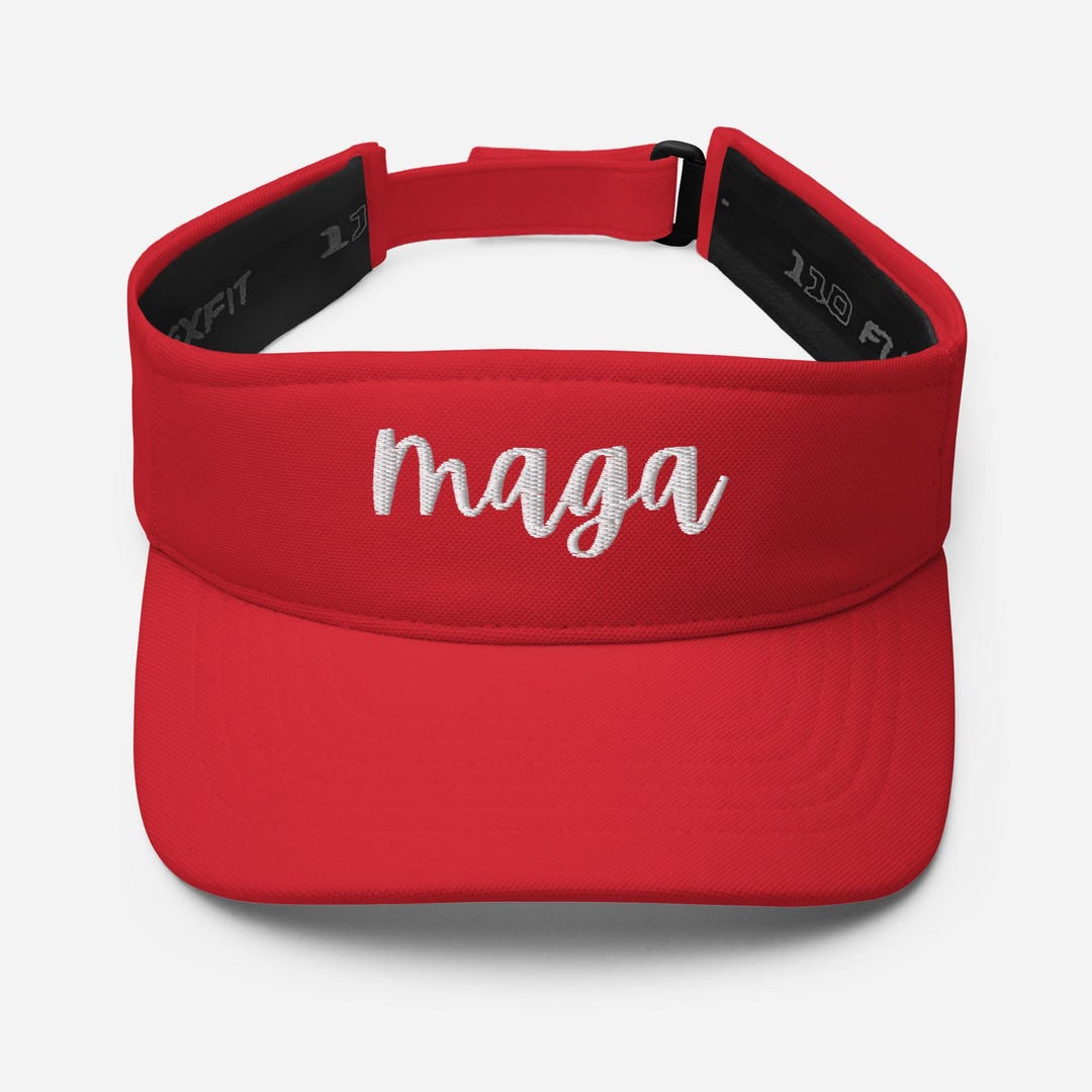 Cute Political Maga Visor for Women, Ladies Script Maga Hat 2024 ...