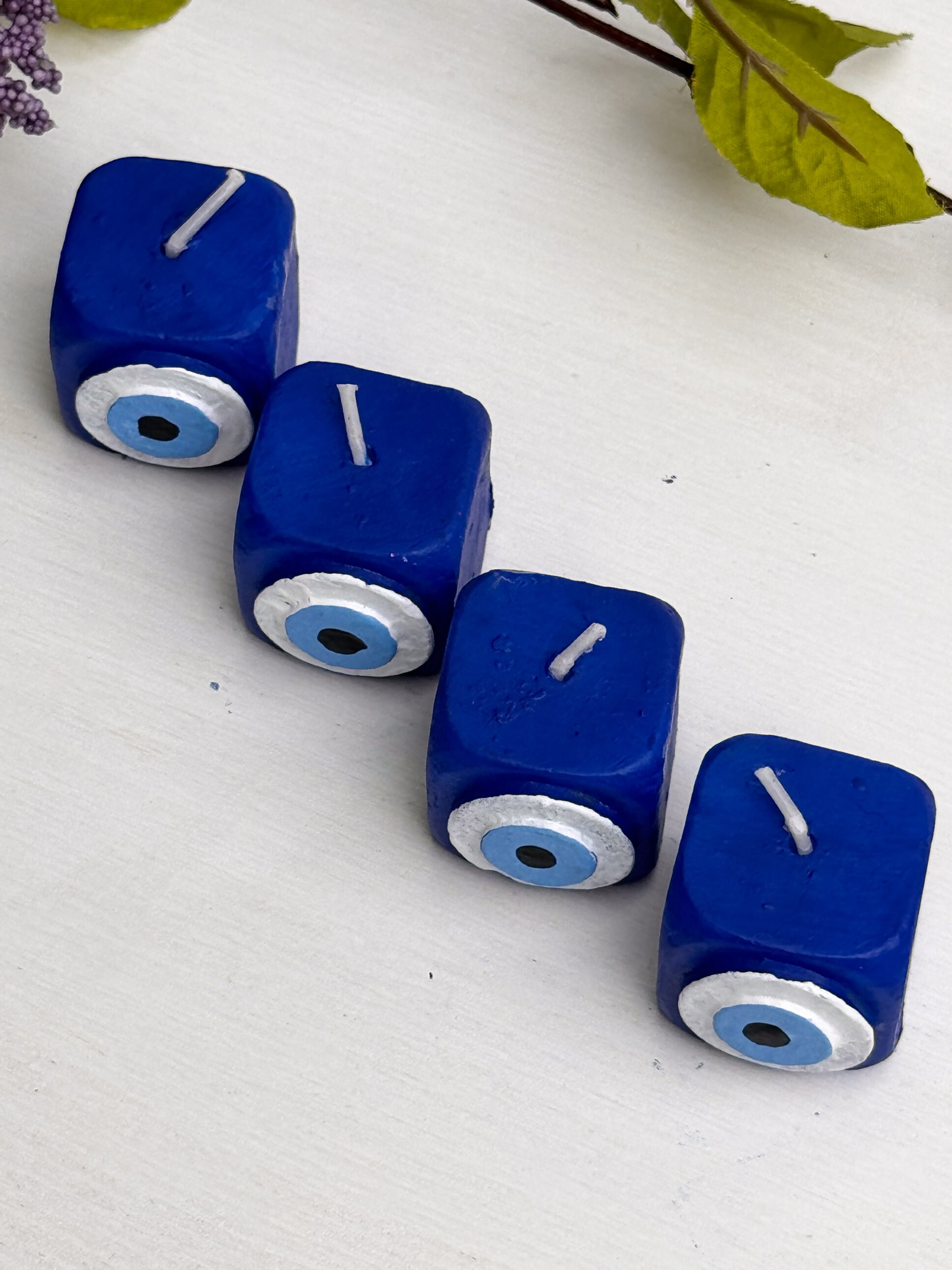 Set of 4 Evil Eye Candles Mothers Day Birthday Perfect Gift Made in ...