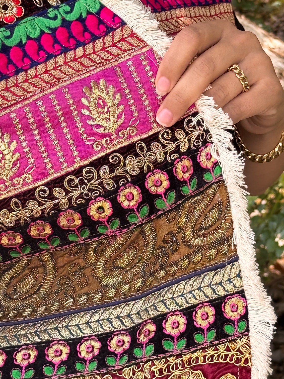 Traditional Persian Style Vest With Intricate Embroidery Handmade ...