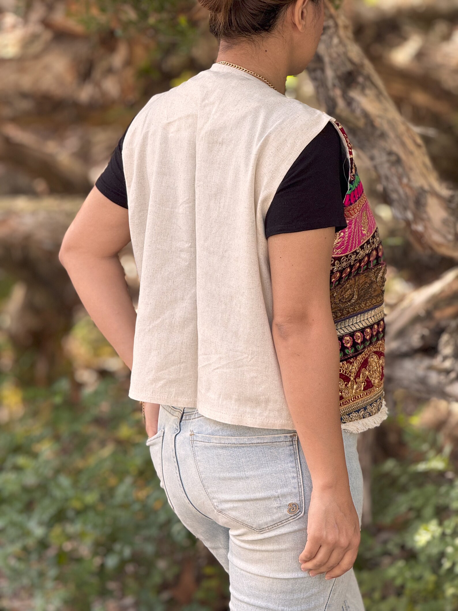 Traditional Persian Style Vest With Intricate Embroidery Handmade ...