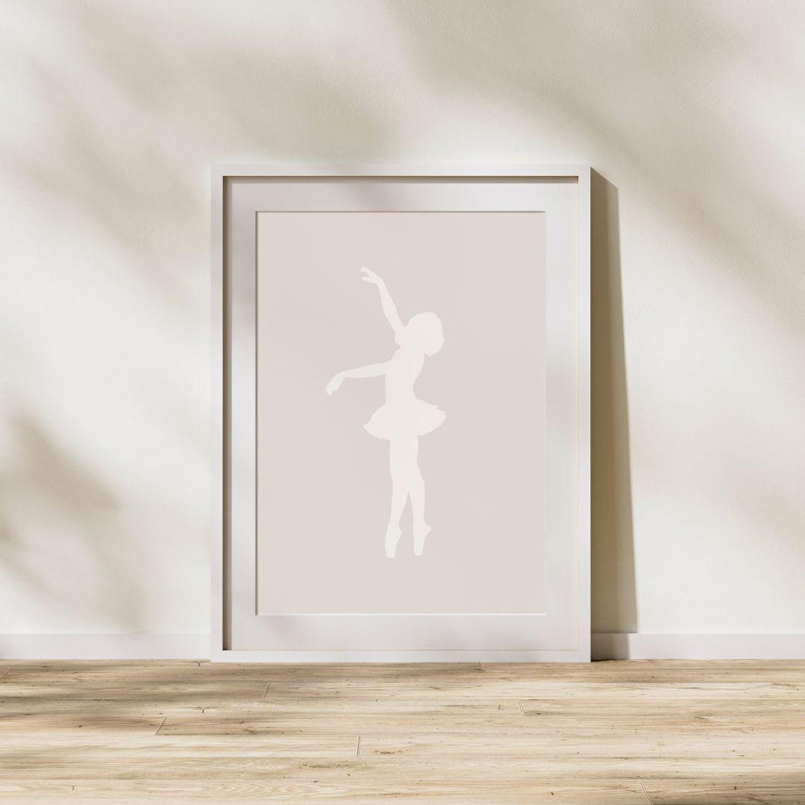 Set of Three Girl Room Wall Art Ballet Dancer Elegant Ballerina Decor ...