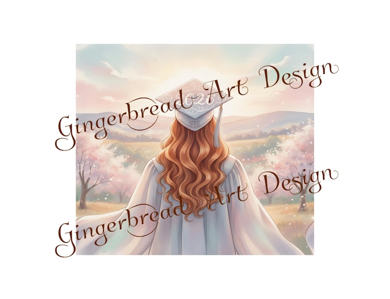 Class of 2026 Tumbler Wrap PNG | Red Hair Graduate Design - Etsy