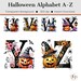 Halloween Alphabet Letters A-Z Clipart, Png, Digital Download, Junk ...