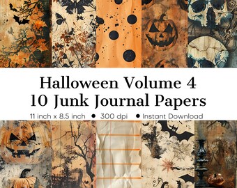 Shabby Chic Spider Webs Junk Journal Papers, Junk Journaling Digital ...