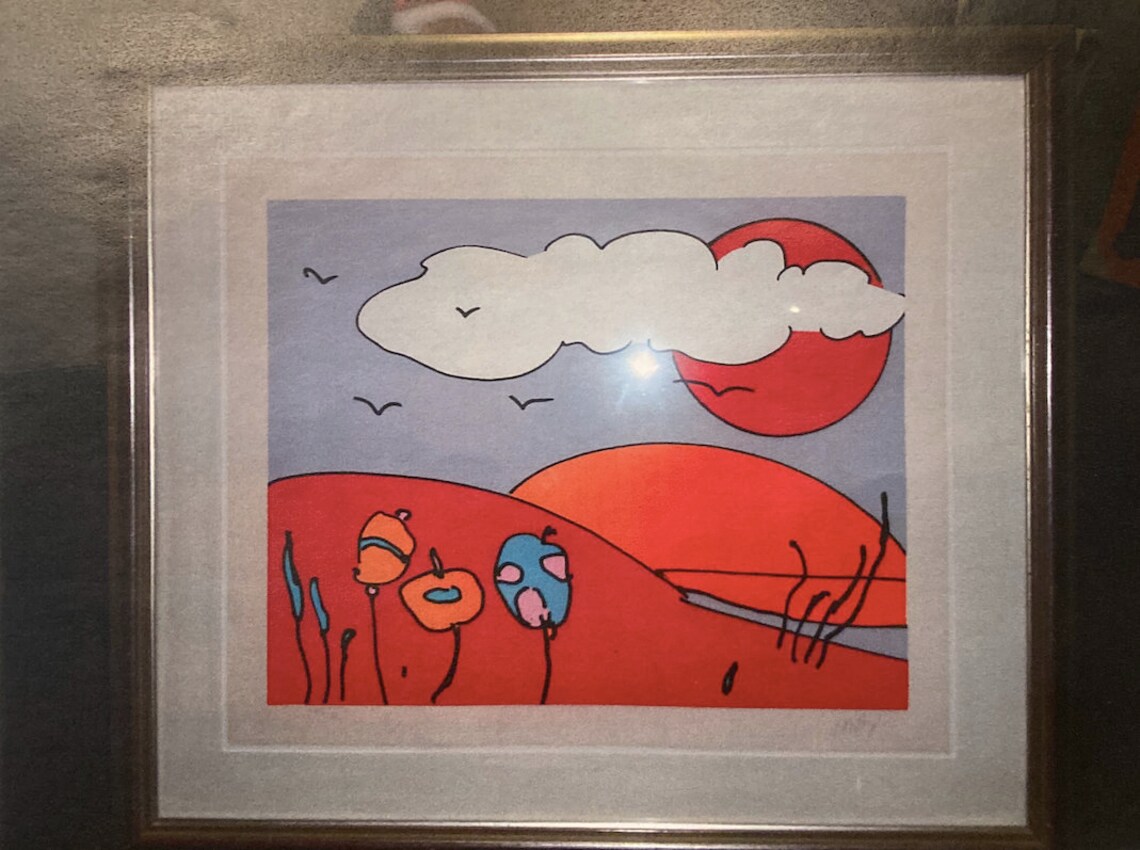 Peter Max – Sun Moon Landscape - Etsy