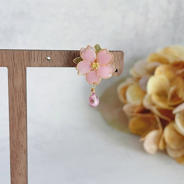Sakura Earrings - Etsy