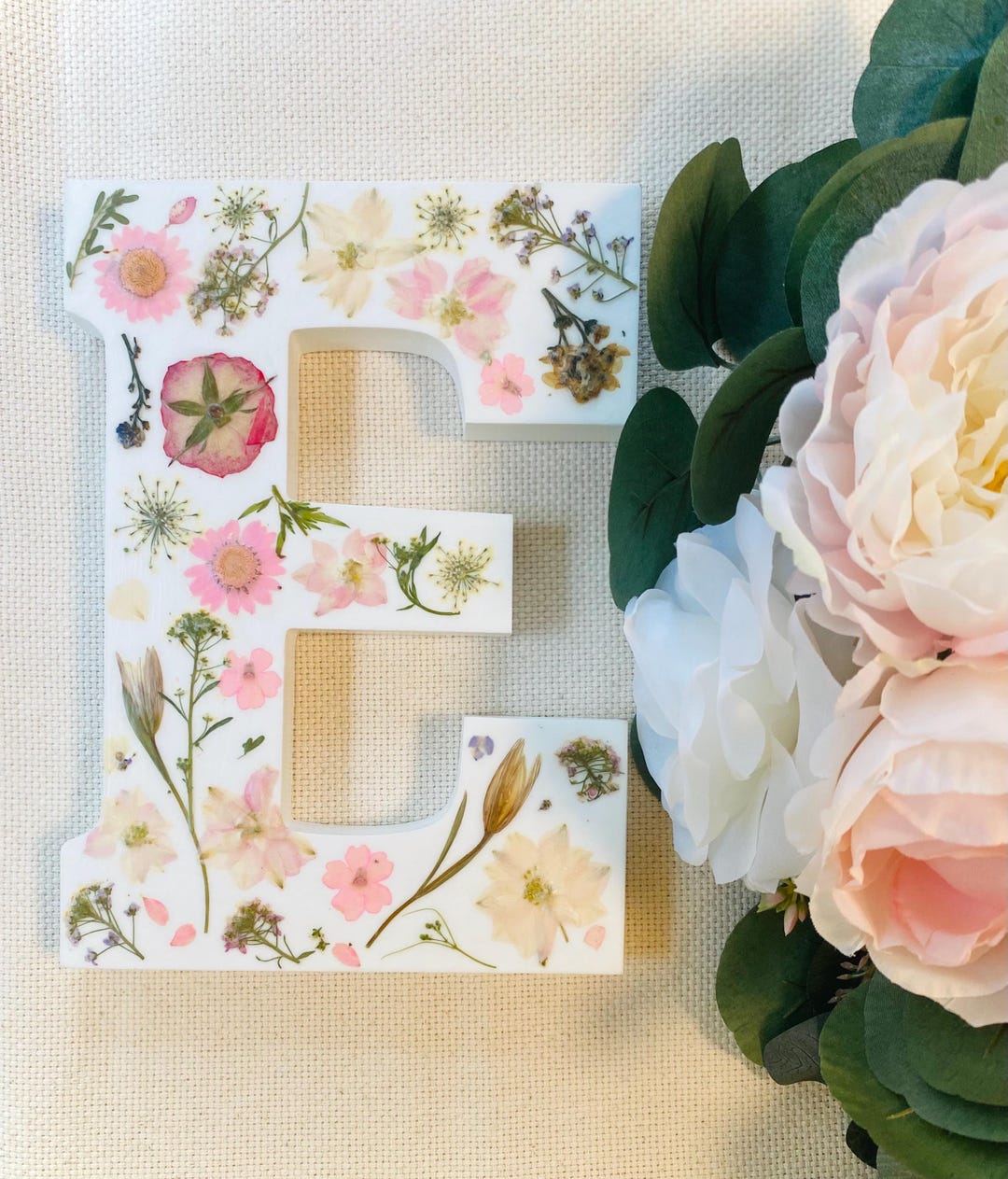 Floral Nursery Decor Floral Wooden Letter for Birthday Gift Wedding ...