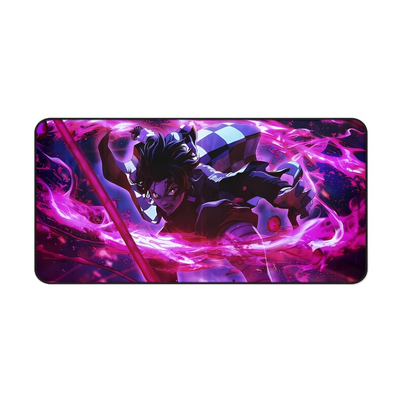 Anime Themed Desk Mat With Demon Slayer Design: Stylish Japanese Anime ...