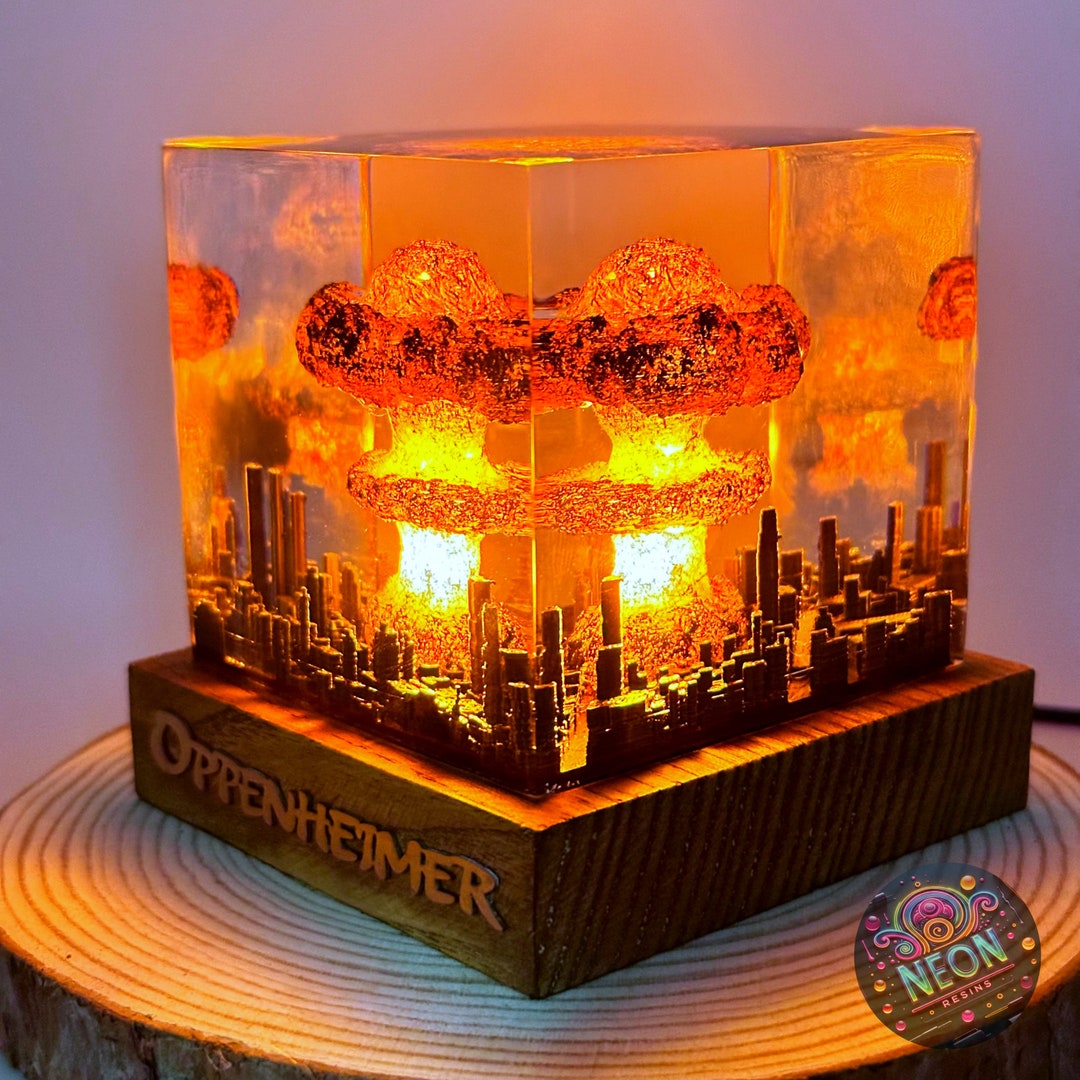 Oppenheimer Bomb Resin Lamp, Atomic Bomb Night Light, Nuke Lamp Fallout ...