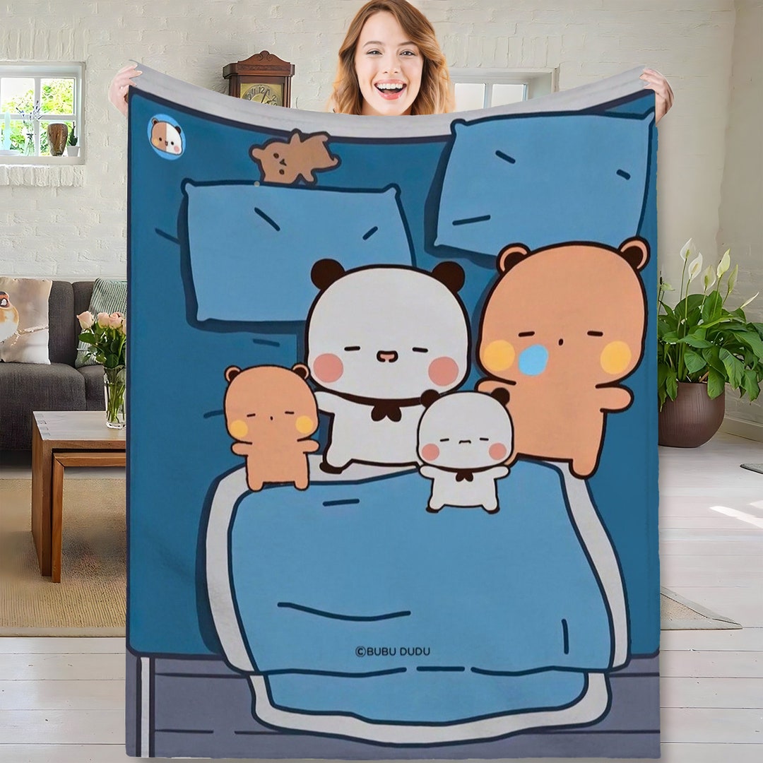Cute Bubu and Dudu Blanket Lovely Bubu Dudu Throw Blanket Print for ...