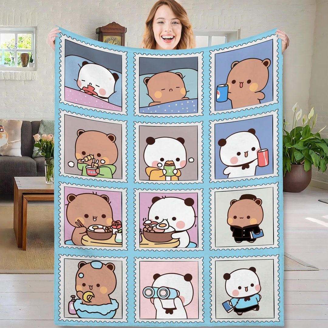 Cute Bubu and Dudu Blanket Lovely Bubu Dudu Throw Blanket Print for ...